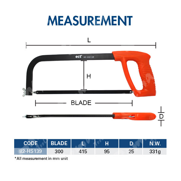 ECT FRAME HACKSAW (PLASTIC HANDLE) - Online Hardware Store Malaysia ...